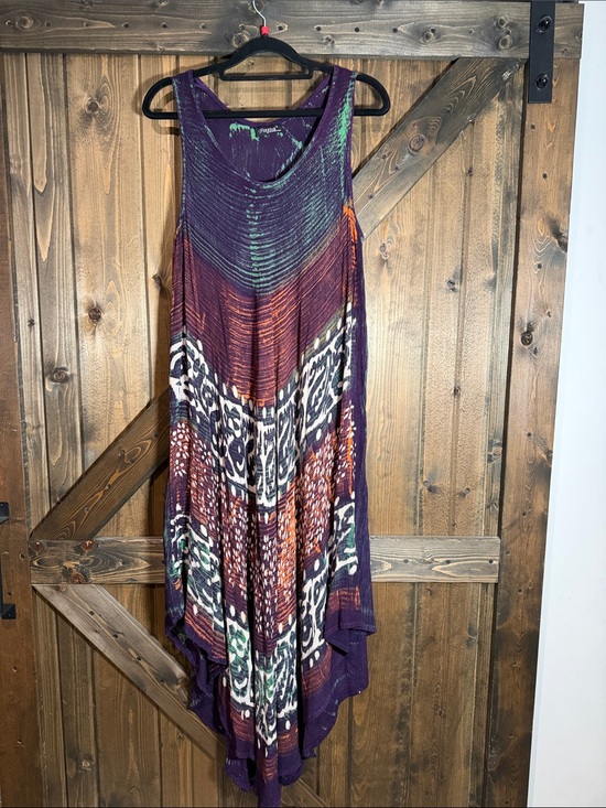 Papa Vancouver | Dresses | Asymmetrical Purple Boho Maxi Dress With ...